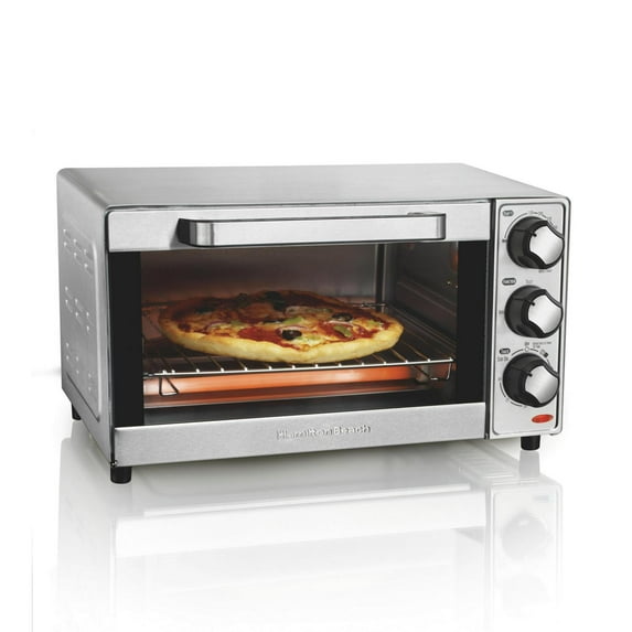 Hamilton Beach 4 Slice Stainless Steel Toaster Oven - Walmart.com