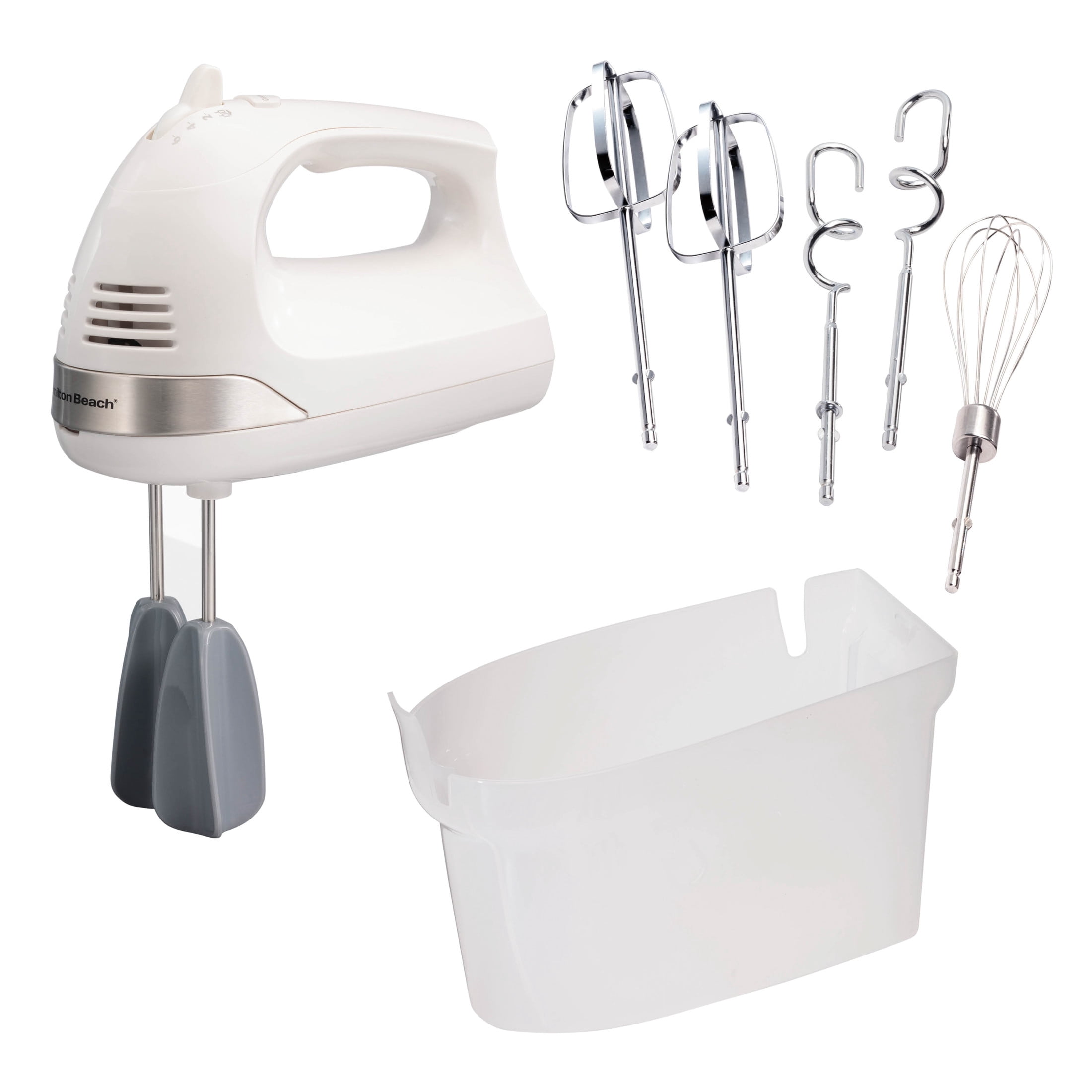 Hamilton Beach 6 Speed Hand Mixer w/ Snap-On Storage, 7 Kitchen ...