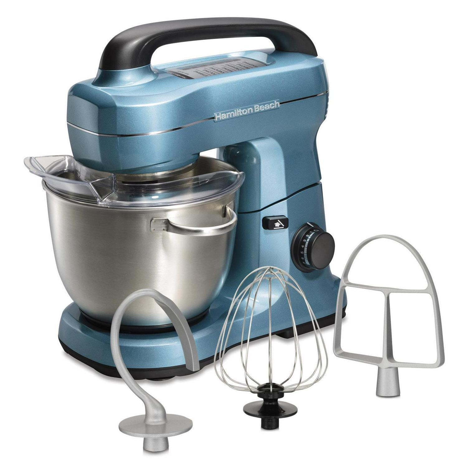 Hamilton Beach 7-Speed 4-Quart Electric Stand Mixer with Splash Guard ...