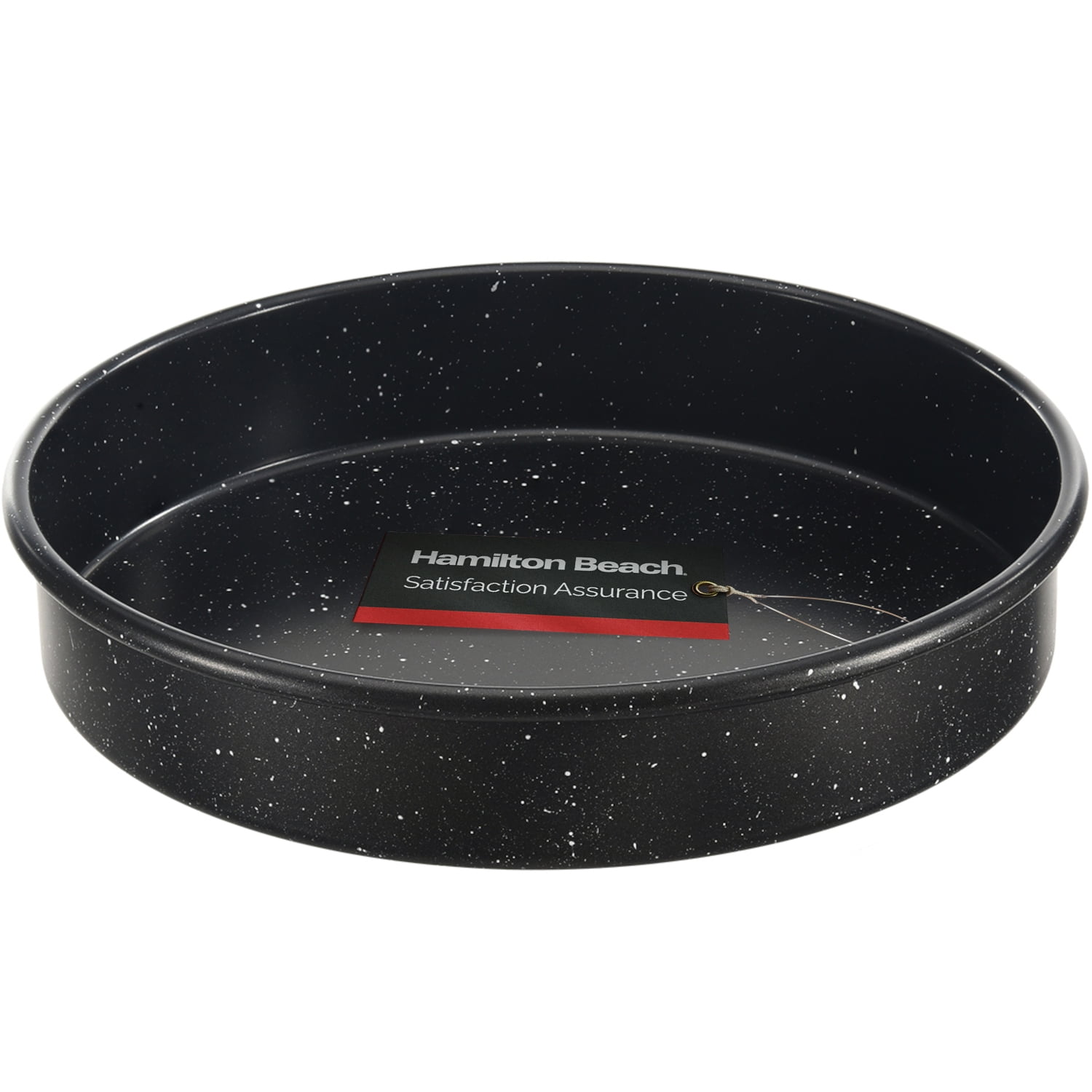 Hamilton Beach Carbon Steel Round Cake Pan, Nonstick, Black, for Baking ...