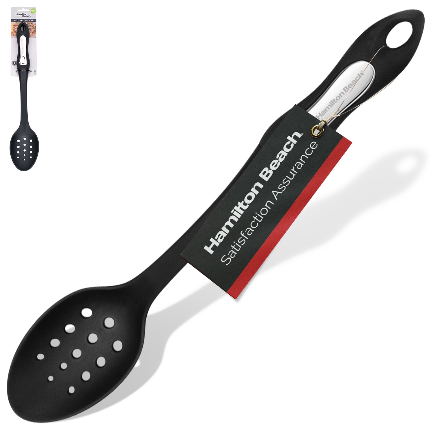 Hamilton Beach Cooking Slotted Spoons, Non-Stick Cookware, Comfortable ...