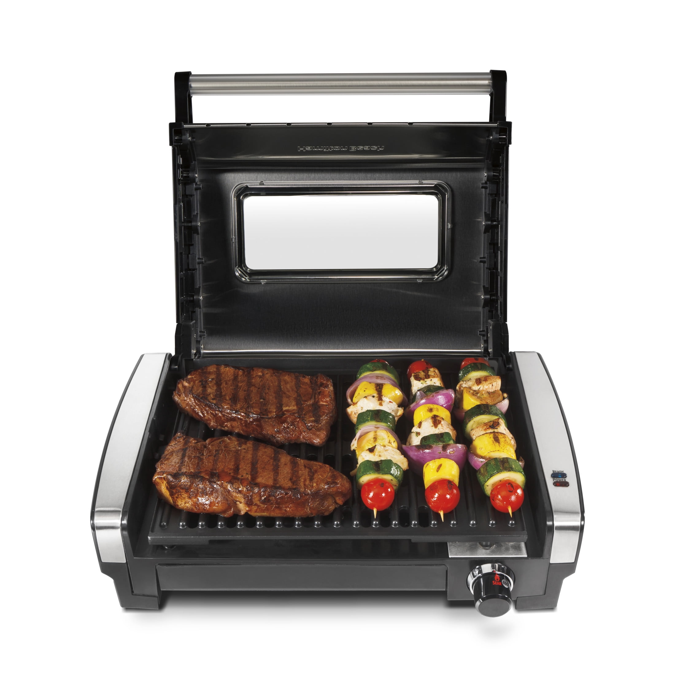 Hamilton Beach Electric Indoor Grill, Smokeless with Viewing Window ...