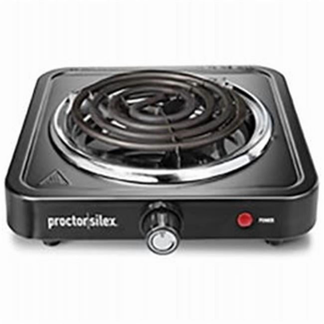 Hamilton Beach Proctor Silex Electric Single Burner Cooktop, 1200 Watts ...