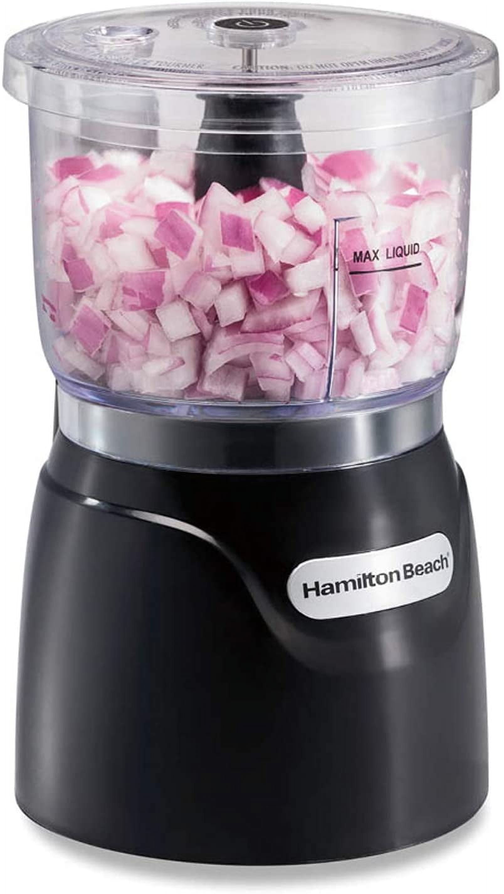 Hamilton Beach Electric Vegetable Chopper & Mini Food Processor, 3-Cup ...