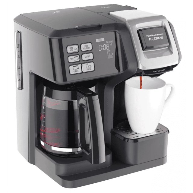 Hamilton Beach FlexBrew Trio Single-Serve & Dual Brew Coffee Maker, 12 ...
