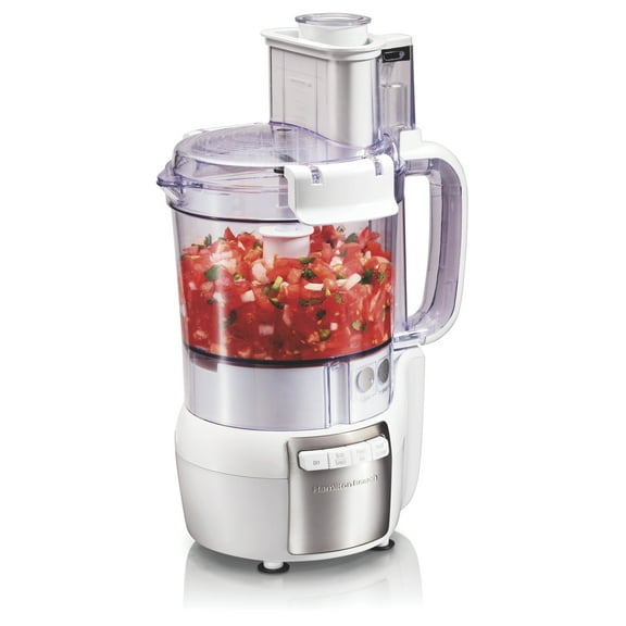 FOHERE Food Processor 12 Cup with Chopping Slicing Dough Attachments ...
