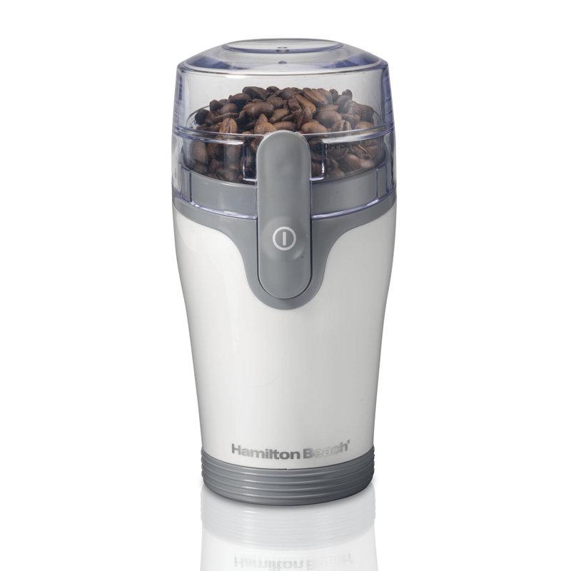 Hamilton Beach Fresh Grind Coffee and Spice Grinder White with Gray ...