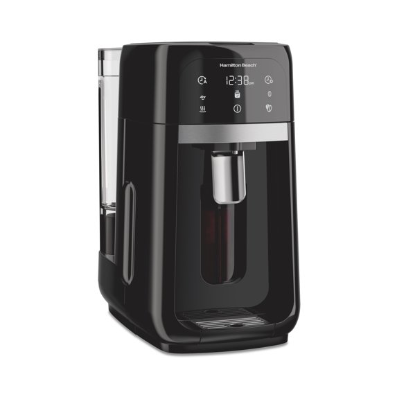 Hamilton Beach One Press 14-Cup Black/Stainless Steel Drip Coffee Maker ...