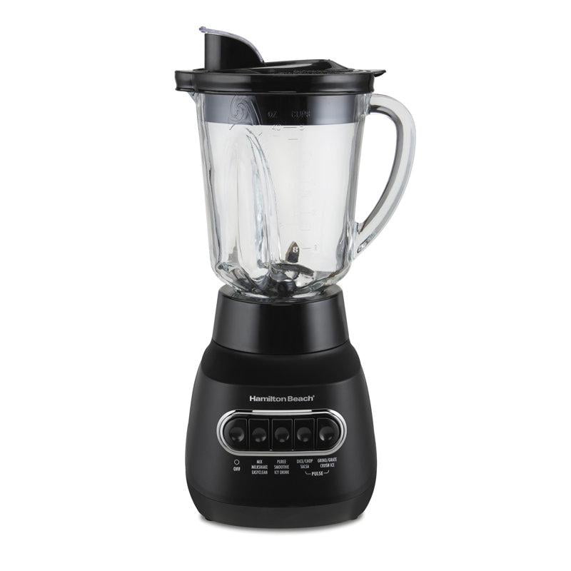 Hamilton Beach Quiet Blender 40 oz. Shatter-Resistant Glass Jar ...