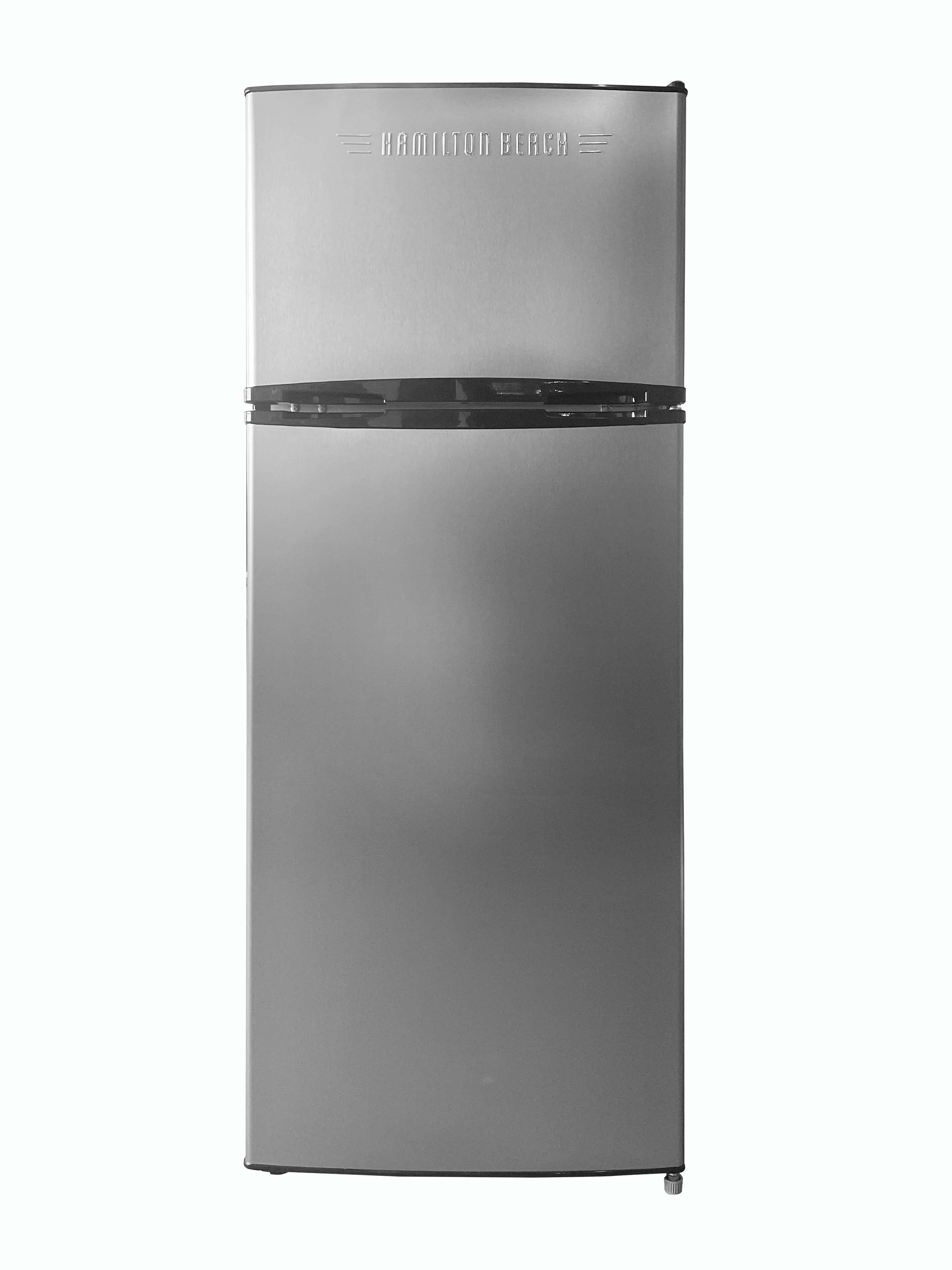Hamilton Beach Retro 7.2 cu ft. Top Mount Fridge with Stainless Steel ...
