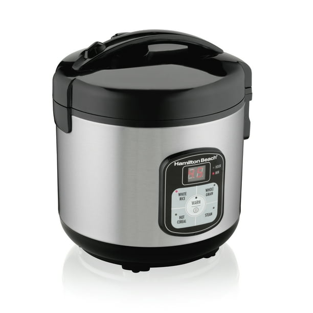 Hamilton Beach Rice Cooker & Food Steamer, Digital Programmable, 8 Cups ...
