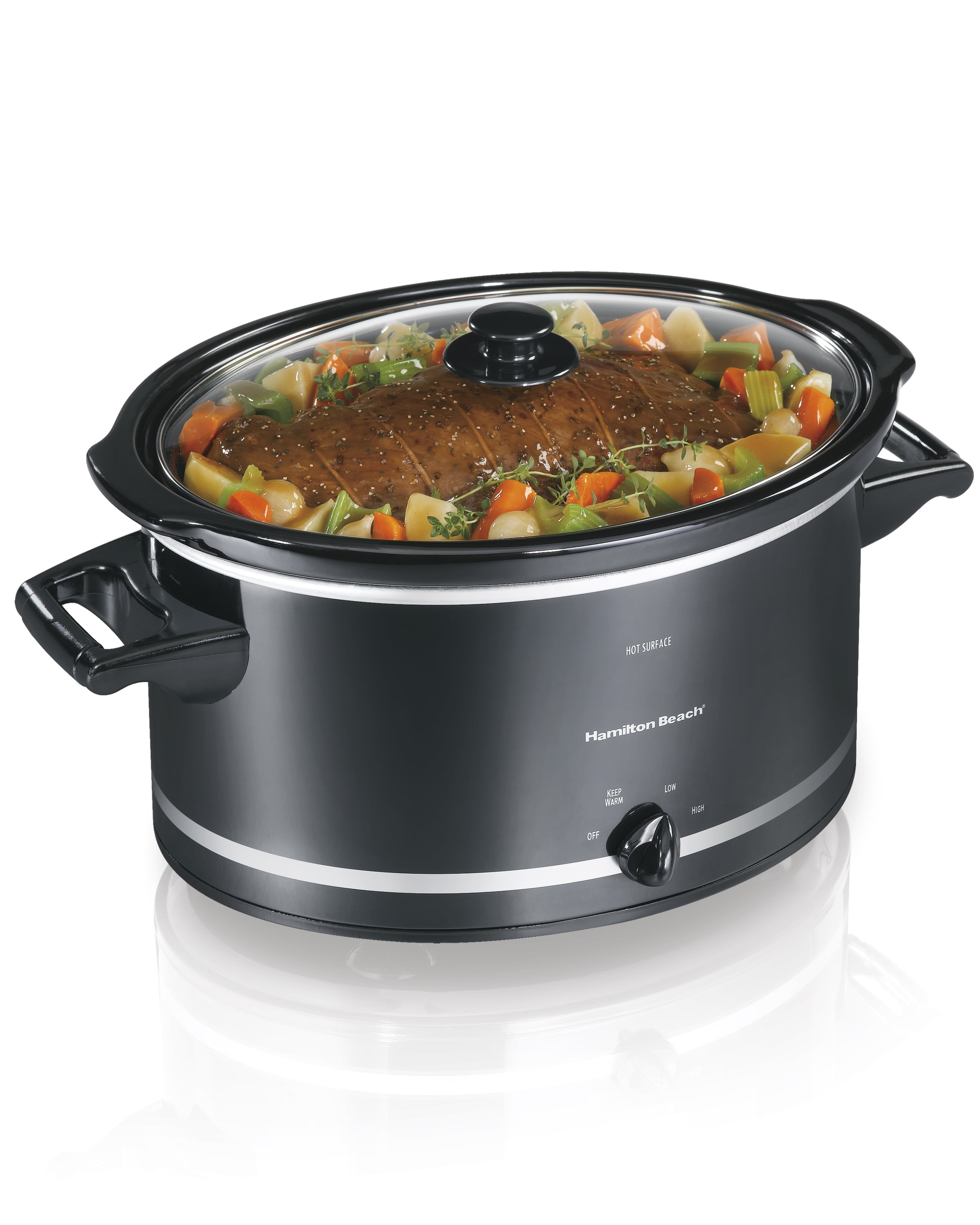 Hamilton Beach Portable 8 Quart Slow Cooker Crockpot | Extra-Large ...
