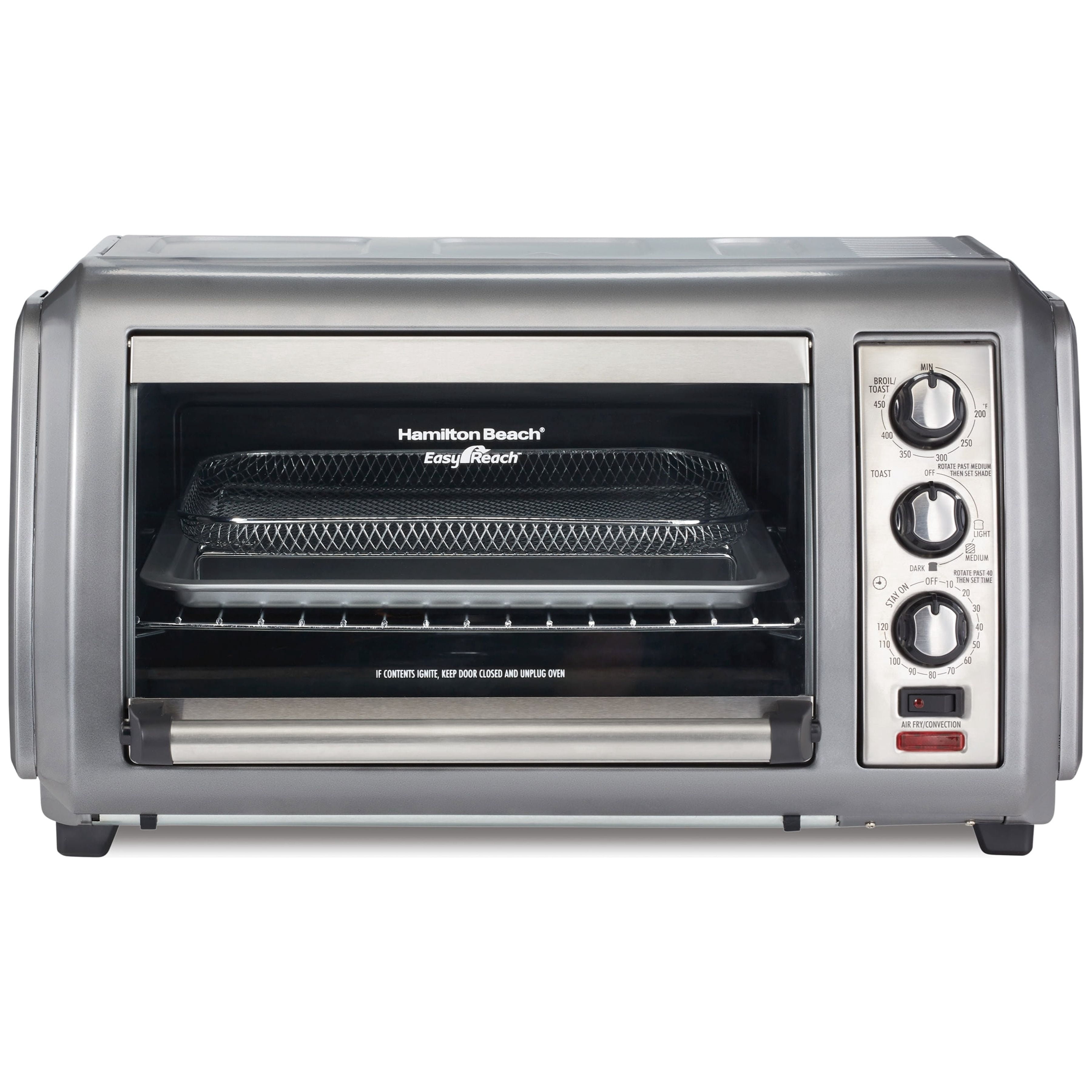 Hamilton Beach Sure-Crisp Air Fryer Countertop Toaster Oven with Easy ...