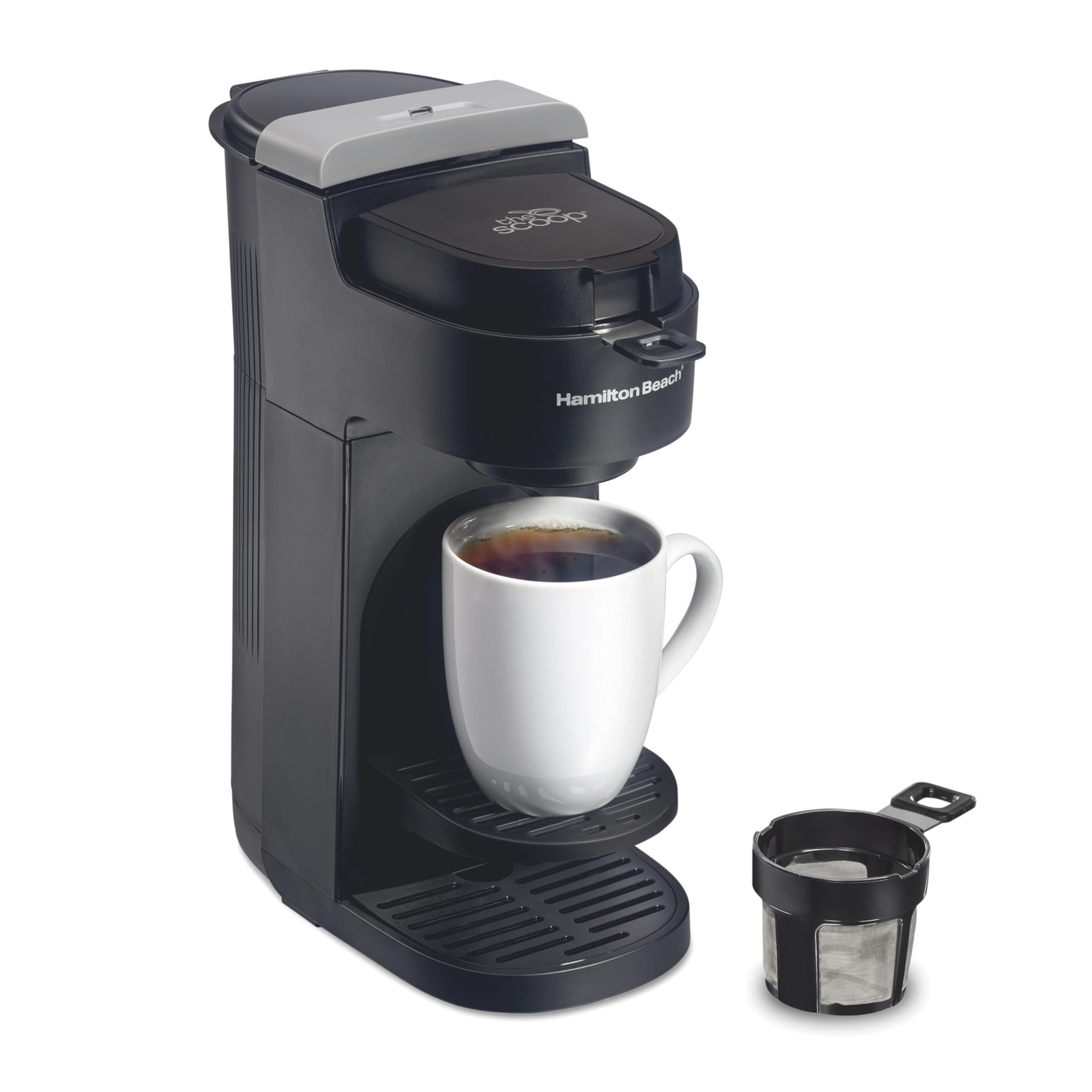 Hamilton Beach The Scoop Single Serve Coffee Maker & Fast Grounds ...