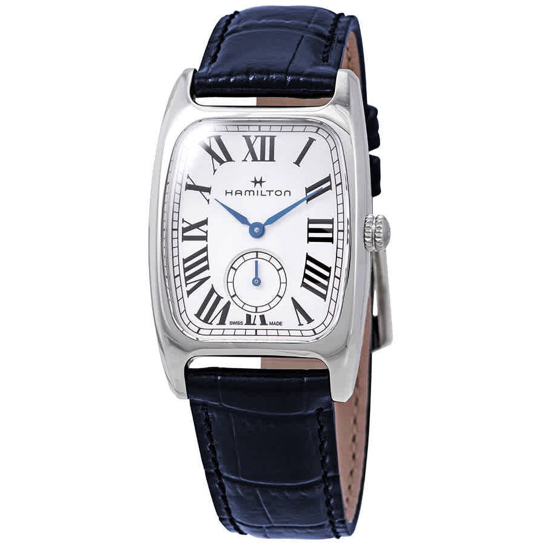 Hamilton Boulton L Silver Dial Blue leather Ladies Watch H13421611 ...