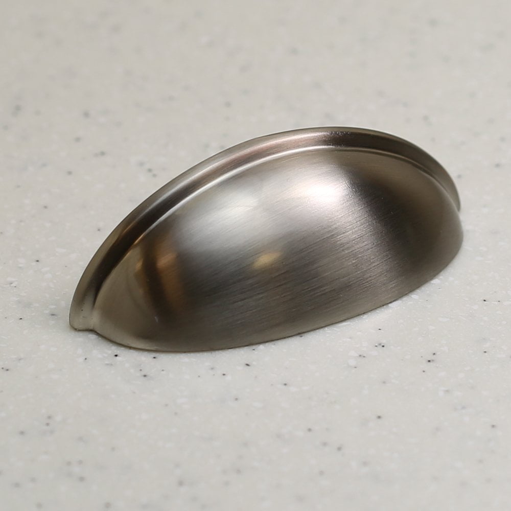 Hamilton Bowes, 3 Inch Satin Nickel Cabinet Cup Pulls with 1" and 8:32 ...