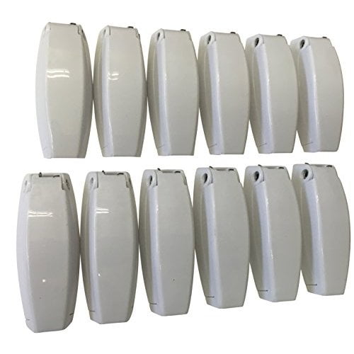 Hamilton Bowes 888-W--12 White, Baggage Door Clip RV Parts, 12 Piece ...