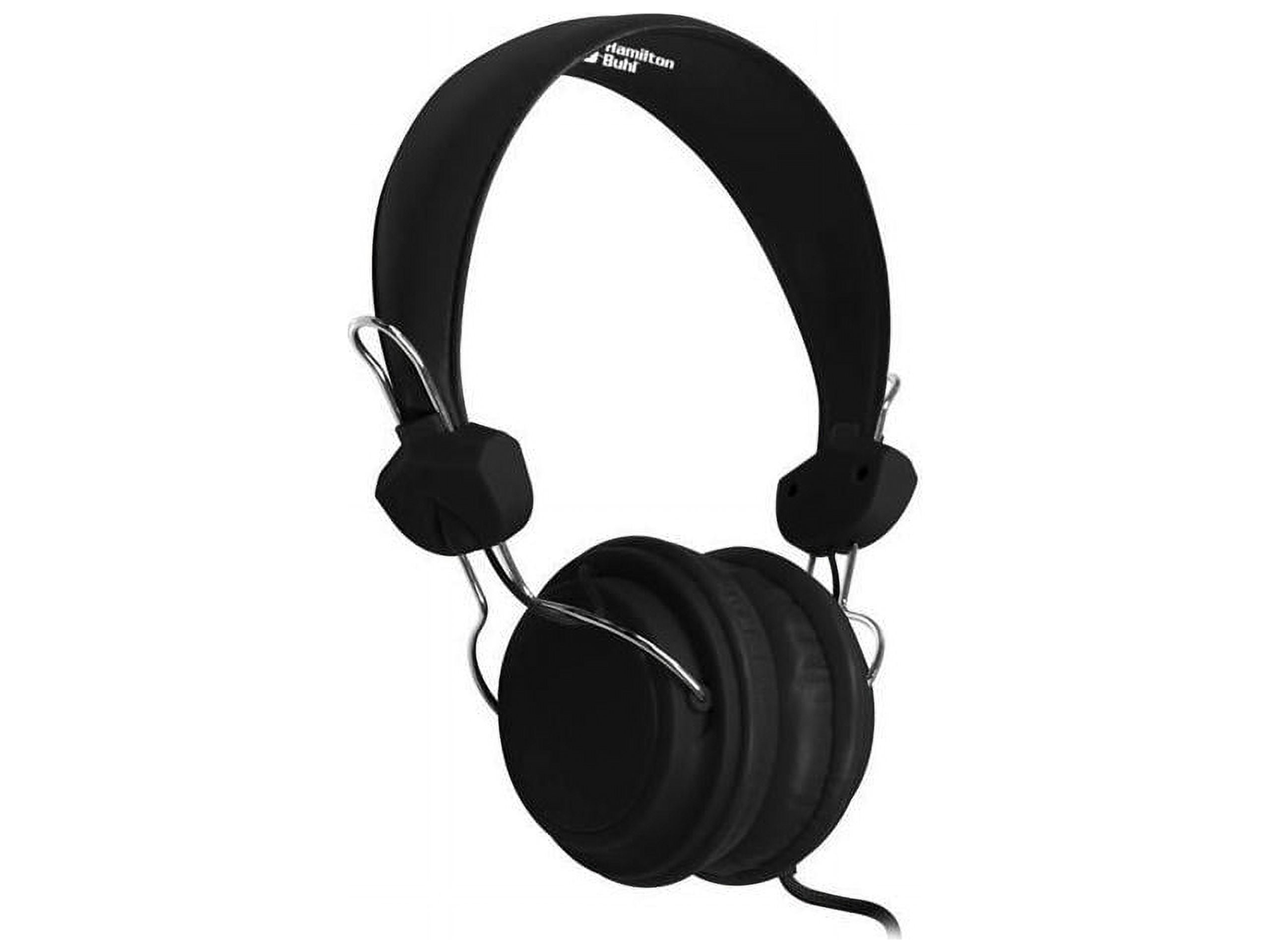HamiltonBuhl TRRS Headset with In-Line Microphone - Black - Walmart.com