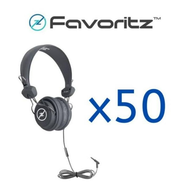 Hamilton Buhl Favoritz TRRS Headset with In-Line Microphone, 50 Pack ...