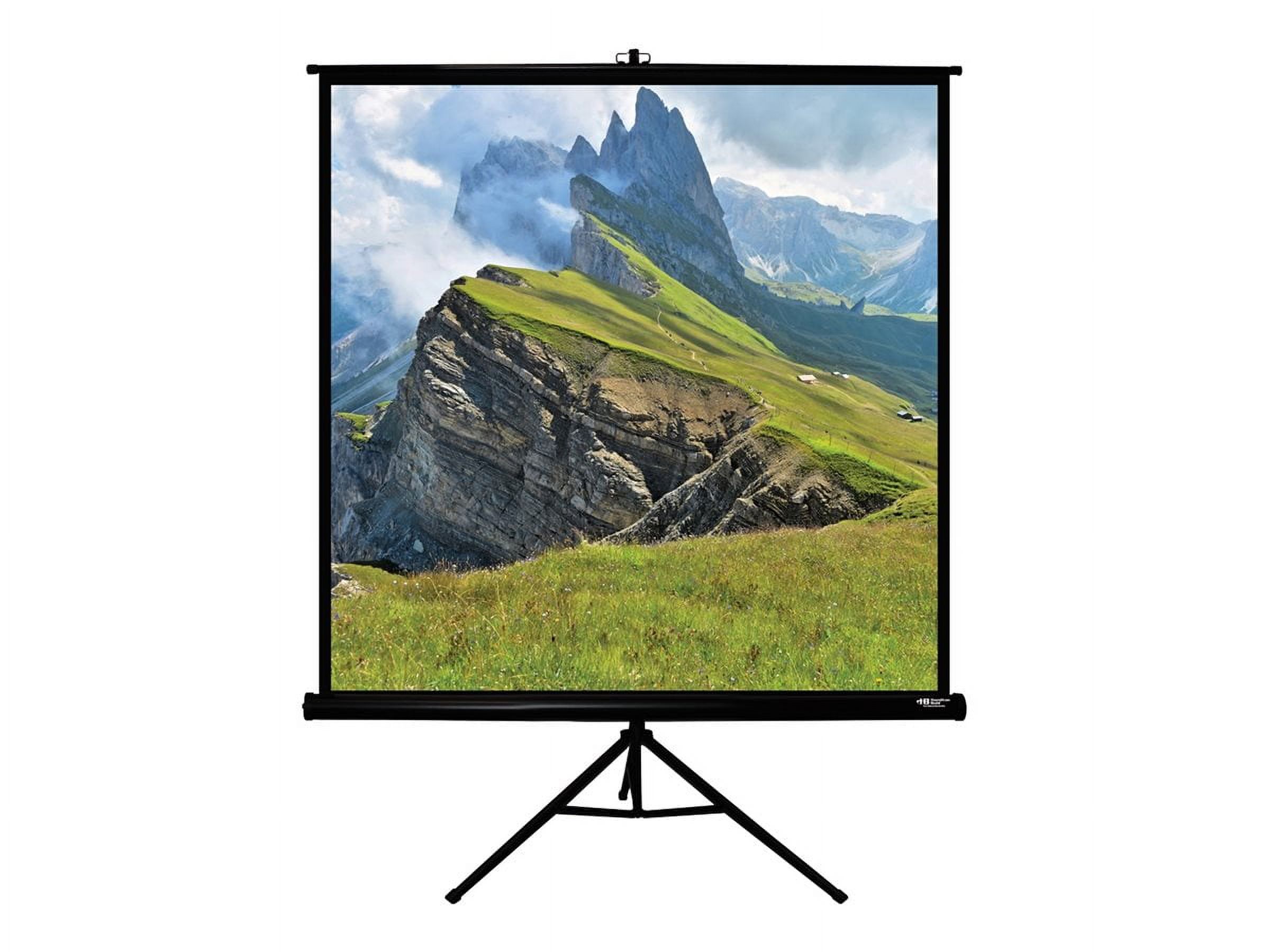 60x60 TPS-T60/BLK - Value Line - Square Format Projector Screen - Black ...