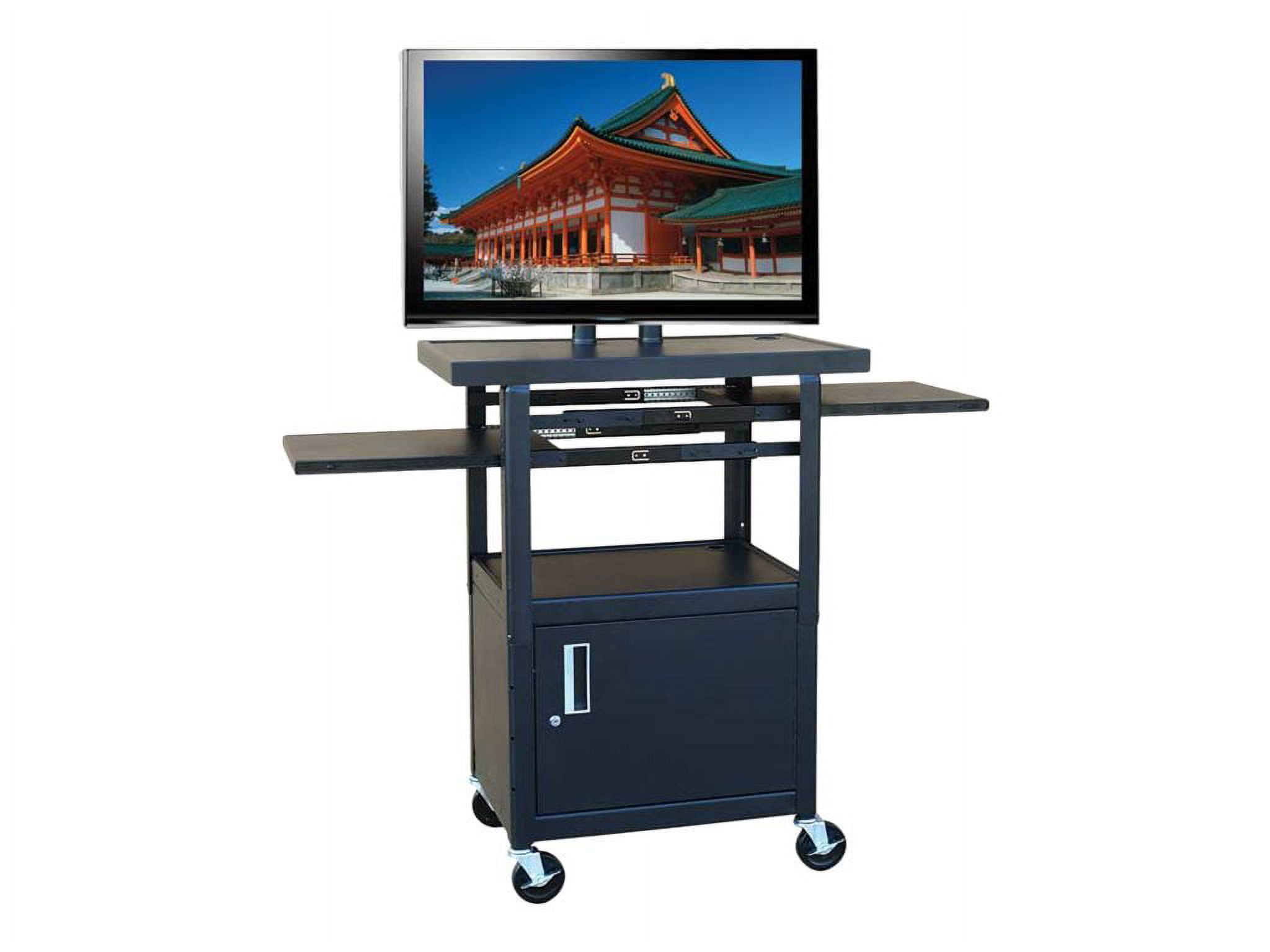 Hamilton Buhl Wide Body Flat Panel TV Cart with Locking Cabinet - Cart ...