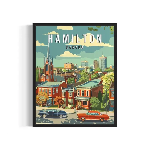 Hamilton Canada Poster Art Print Wall Art Painting Artwork Decor ...
