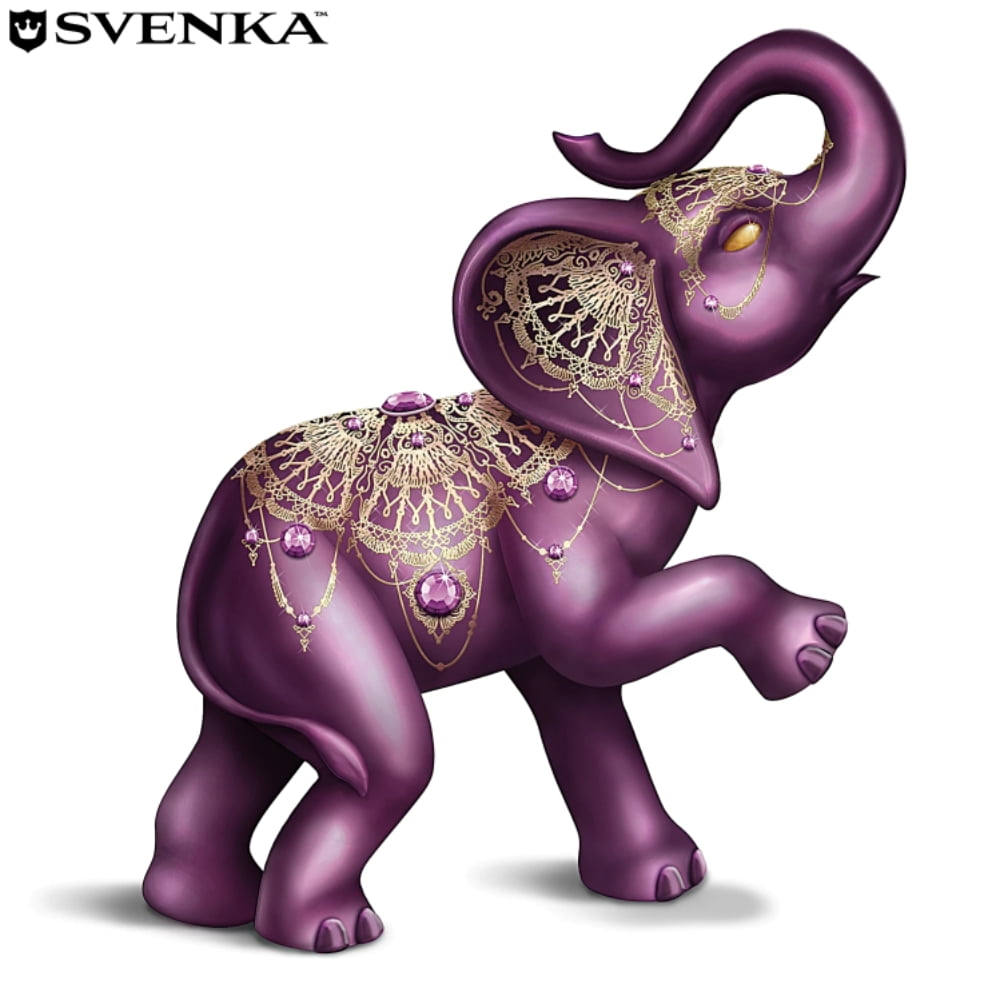 The Hamilton Collection Matriarch of Fortune Elephant Figurine ...