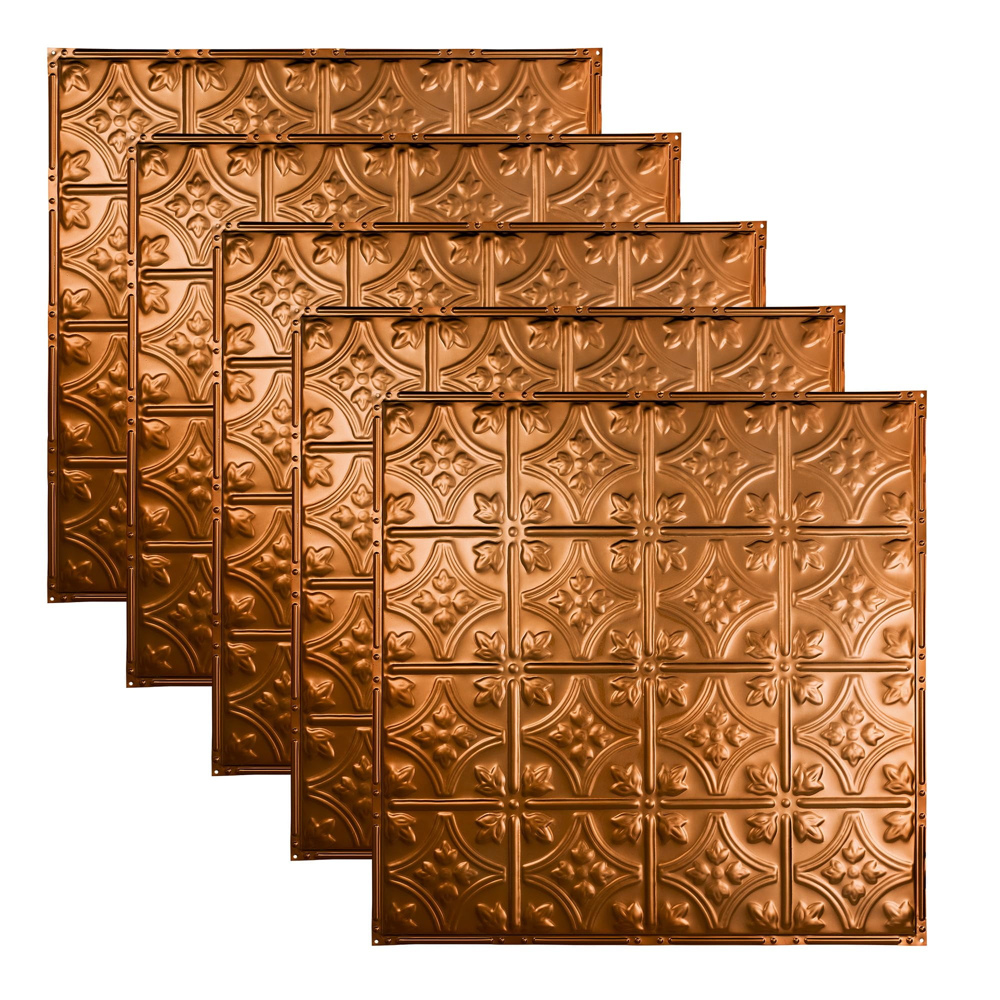 Hamilton Copper 2x2ft Nail Up Ceiling Tiles, DIY Home Renovation Tin ...