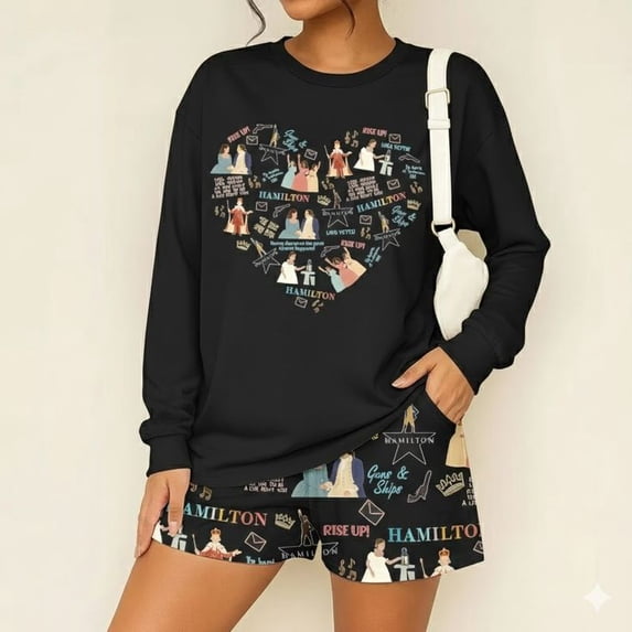 Hamilton Cozy Style Sweatshirt, Relaxed Fan Statement Graphic Design ...