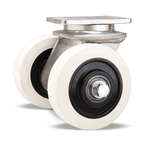 Hamilton Dual Wheel Swivel Caster - 520 lbs Capacity, 4" Ultratherm ...