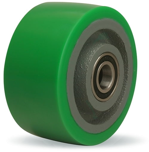Hamilton Duralast Polyurethane (95A) on Cast Iron Wheel 4" Diameter x 2 ...