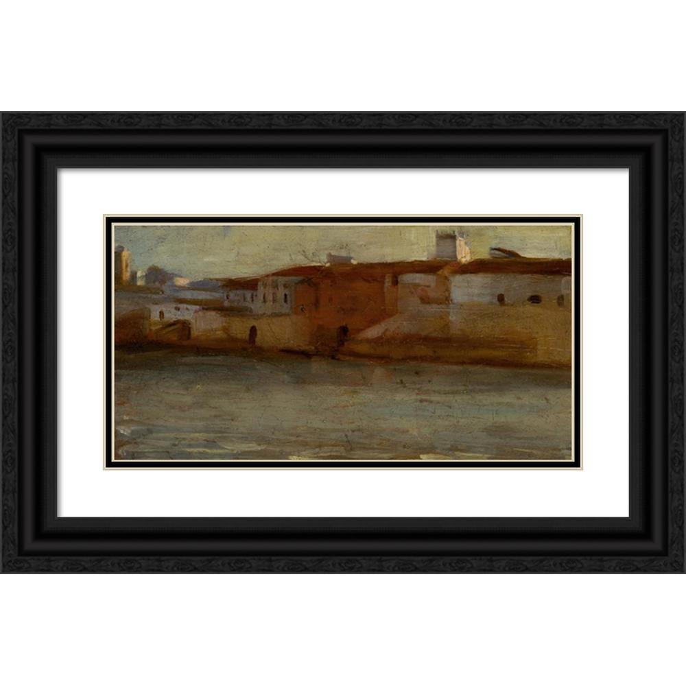 Hamilton Easter Field 24x14 Black Ornate Framed Double Matted Museum ...