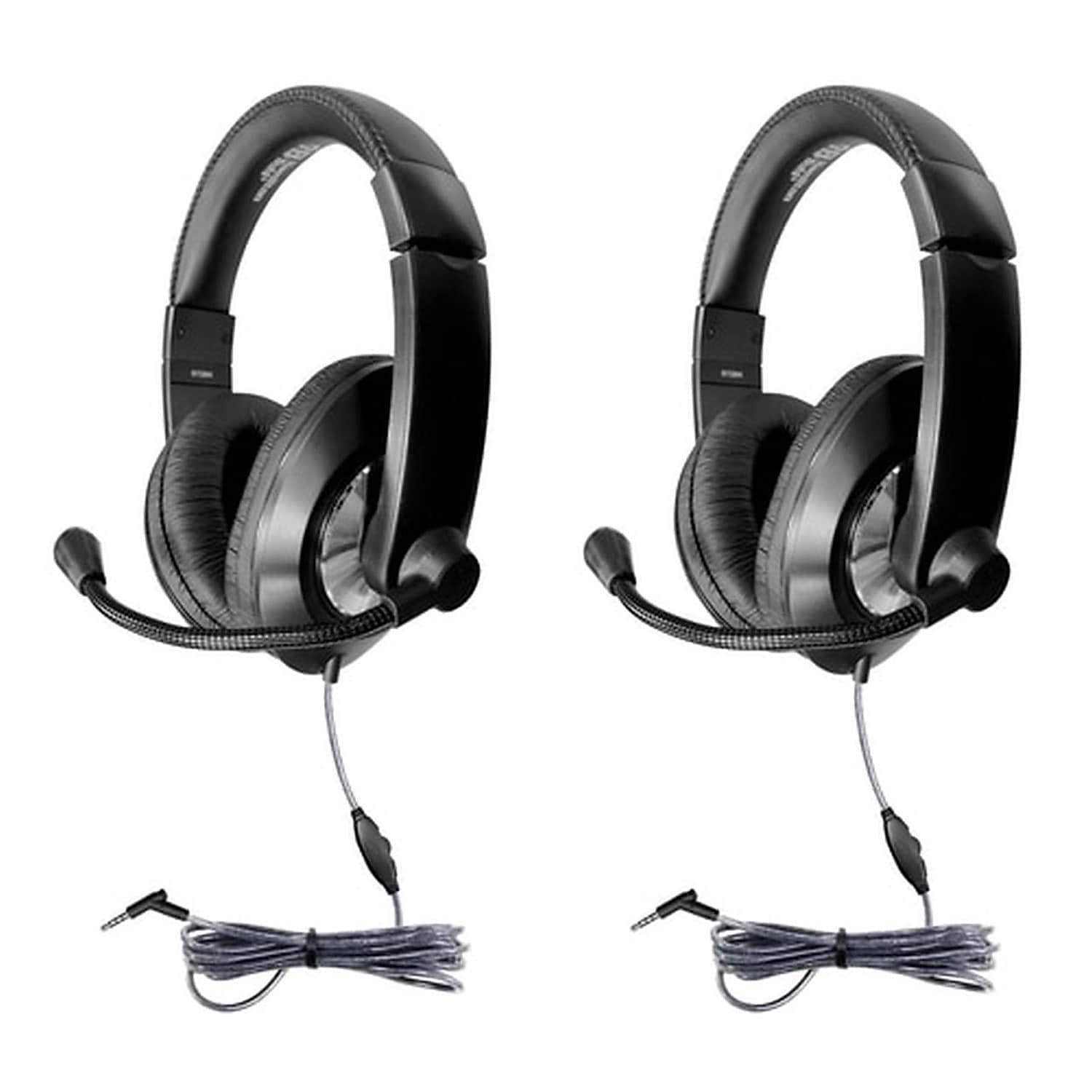 Hamilton Electronics Vcom HECST2BK-2 Headset with Volume Control - 2 ...