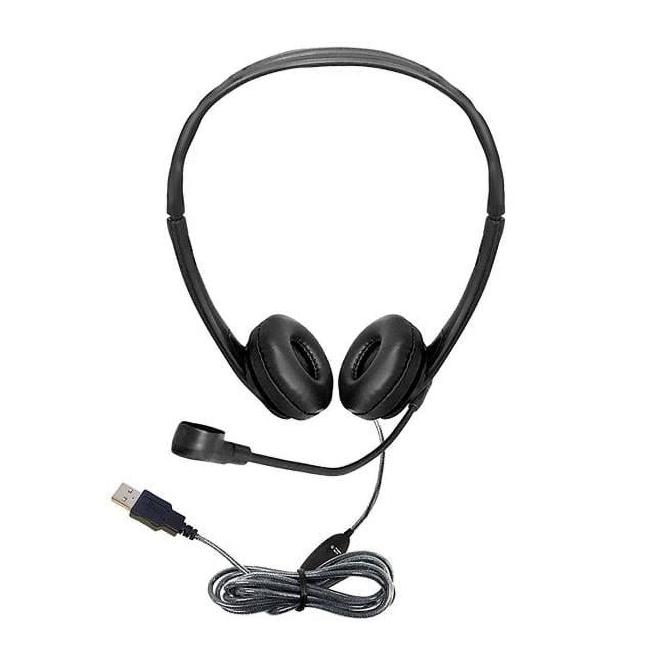 Hamilton Electronics Vcom HECWS2BK Worksmart Personal Headset with USB ...