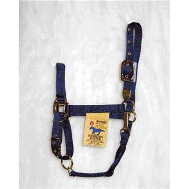 Hamilton Halter Company - Adjustable Chin Halter With Snap- Navy ...