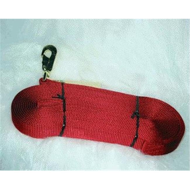 Hamilton Halter Company - Lunge Line With Swivel Single Thick- Red 26 ...