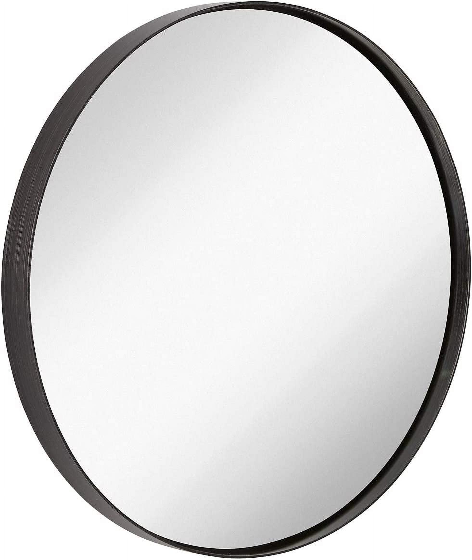 Hamilton Hills 18" Gold Circle Deep Set Metal Round Frame Mirror ...