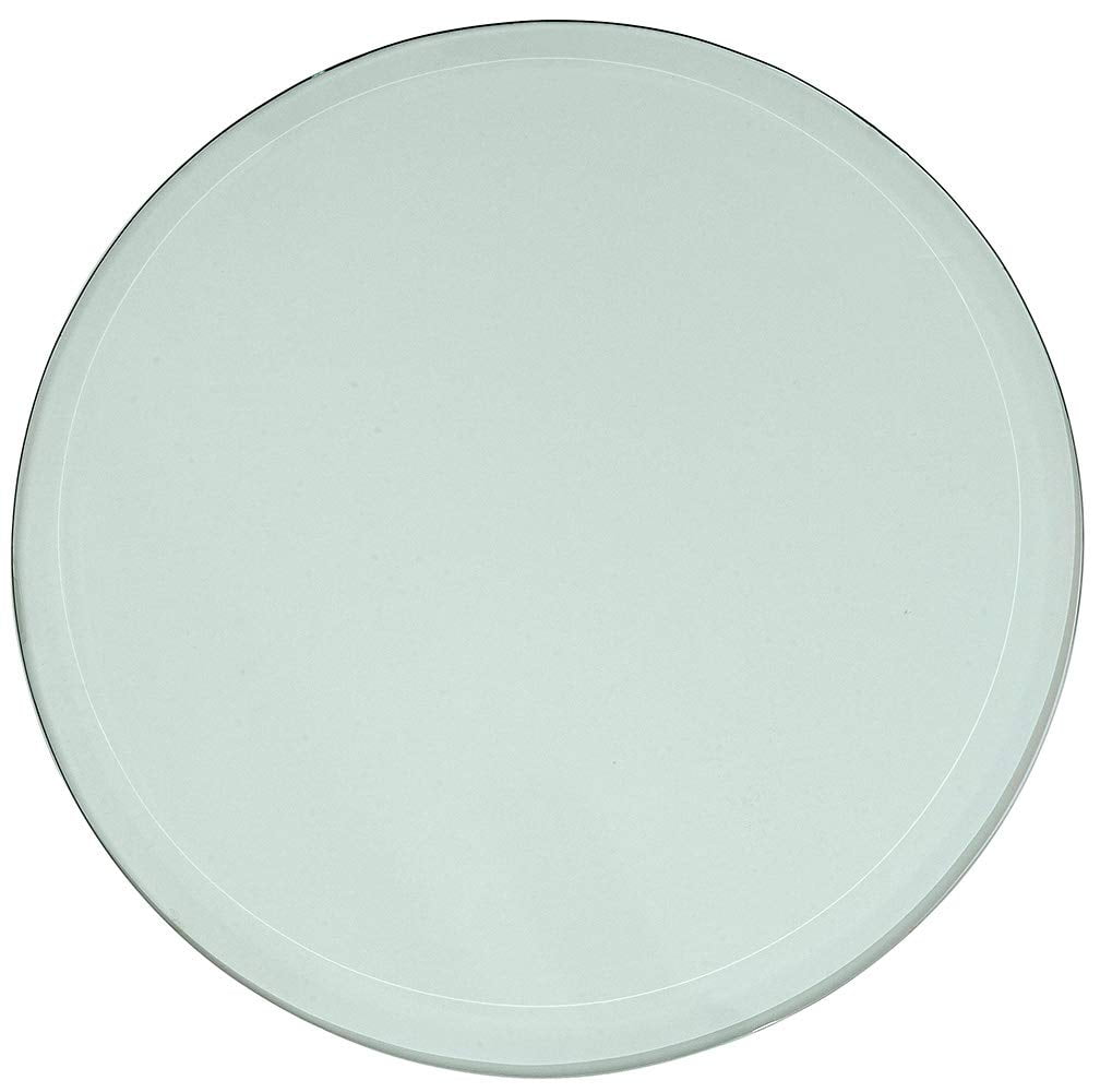 Hamilton Hills | 20 Inch Beveled Glass Table Top 38" Thick Tempered ...