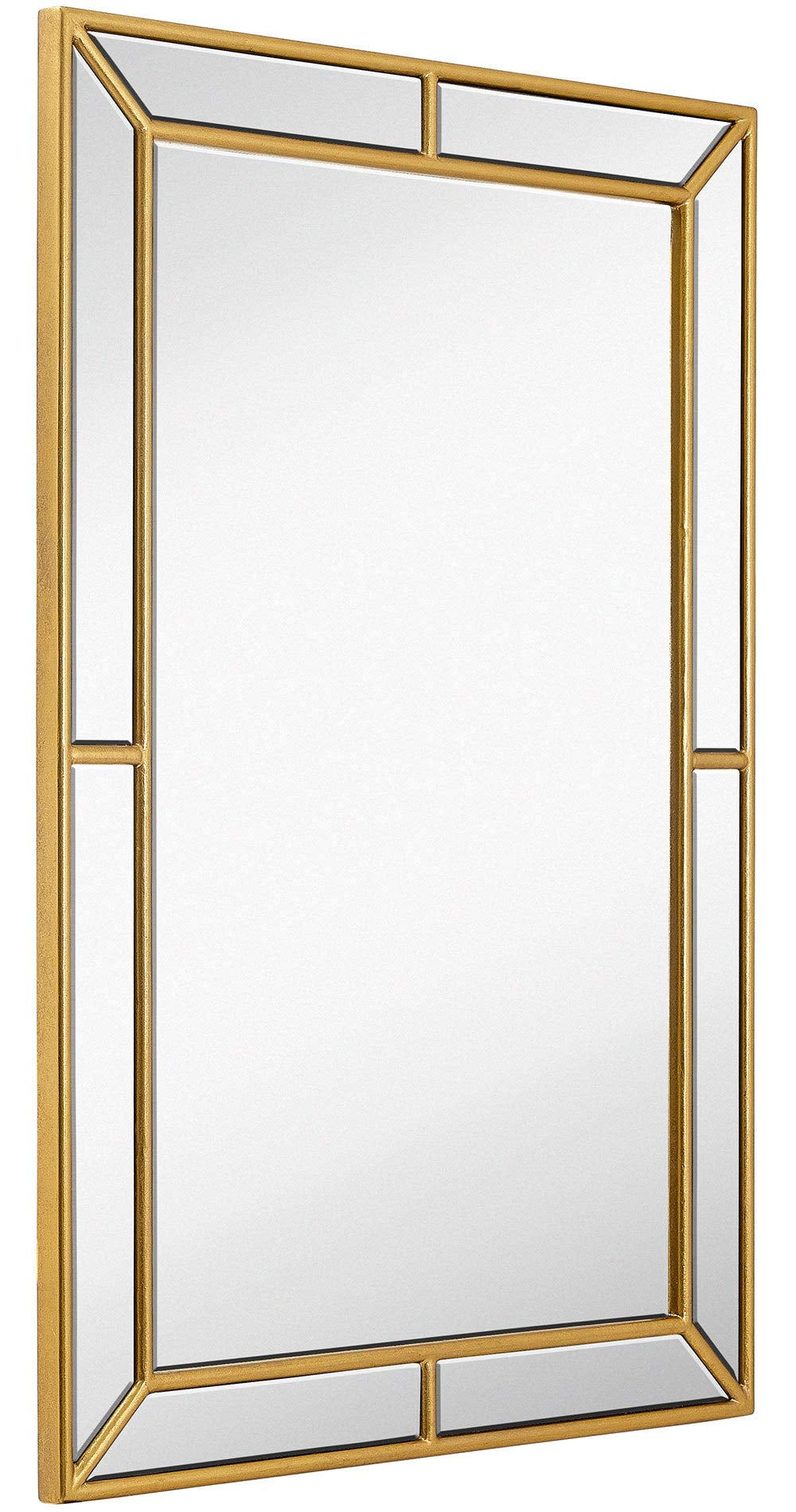 Hamilton Hills Large Bathroom 24x36 Inch Gold Frame Decorative Beveled ...