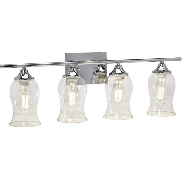 Hamilton Hills 28"" Classical Polished Chrome Vanity Light | 2700K LED ...