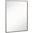 Hamilton Hills 30x40"" Polished Silver Wall Mirror | Large Rectangular ...