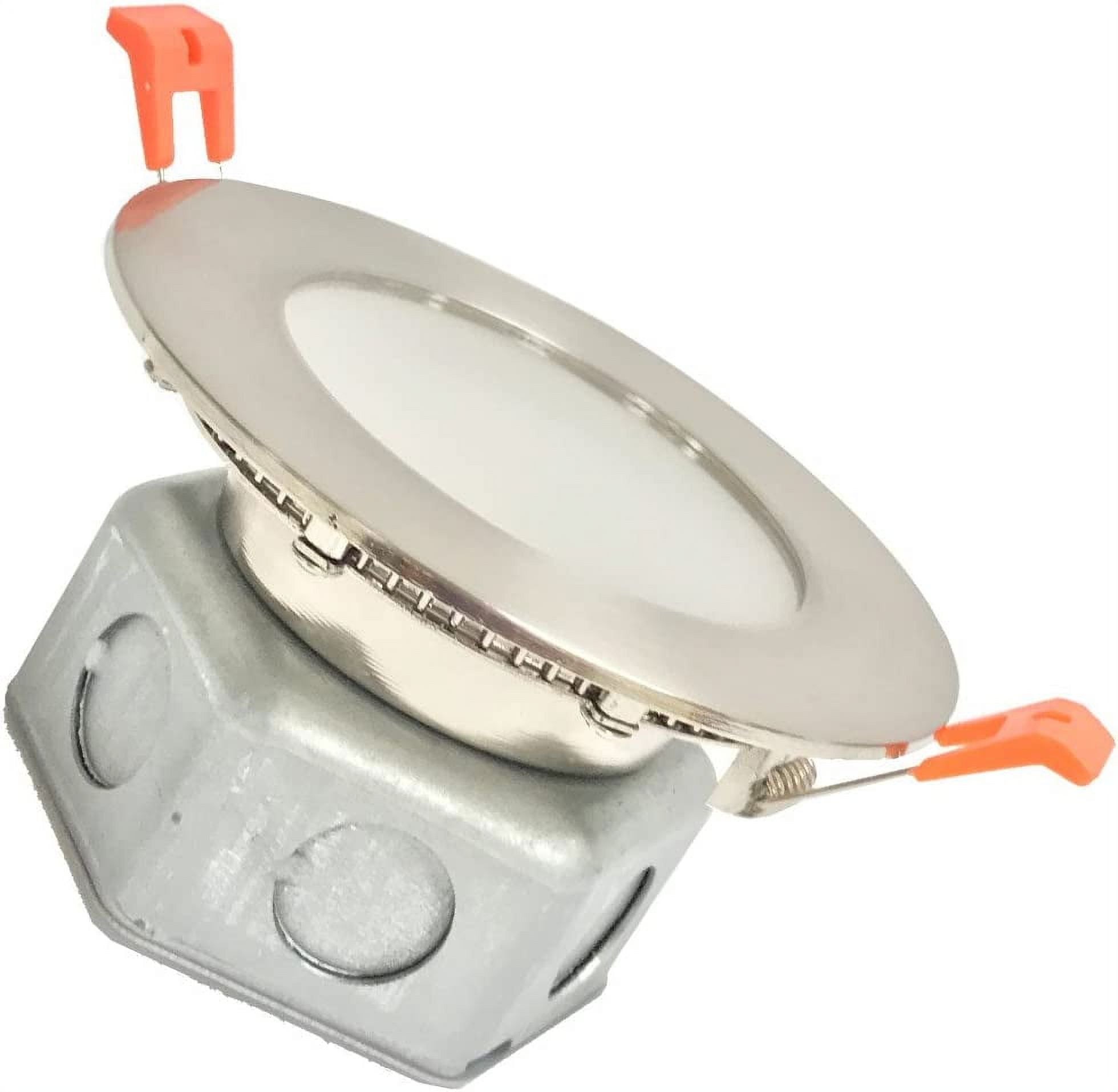 Hamilton Hills 4" Brushed Nickel 4000K LED Ceiling Light Fixture ...