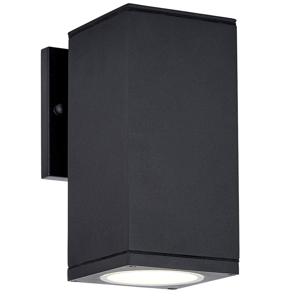 Hamilton Hills 8" Up or Down Outdoor Rectangular Black LED Wall Light ...