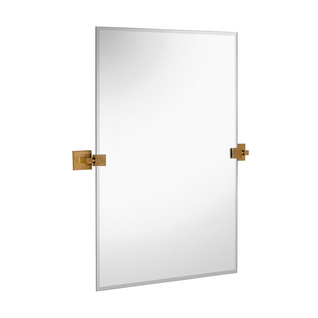 Free Shipping! \Hamilton Hills Gold Pivot Mirror 20\\ X 30\\ Rectangle ...