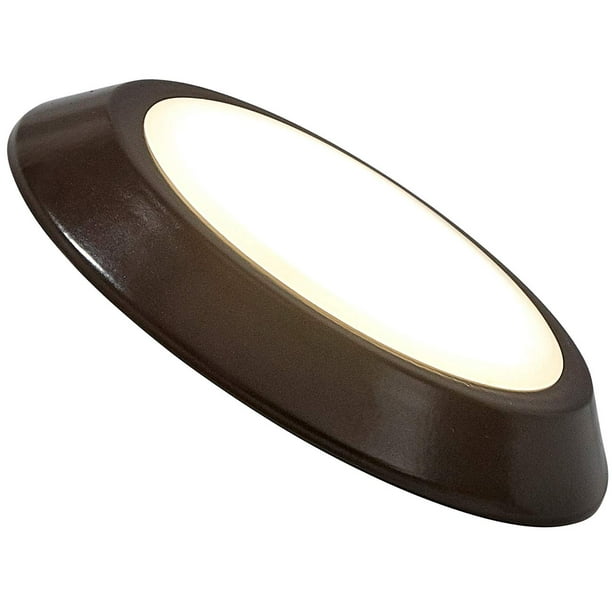 Hamilton Hills Thin Round 5.5 inch Oiled Bronze Disc LED Ceiling Light ...