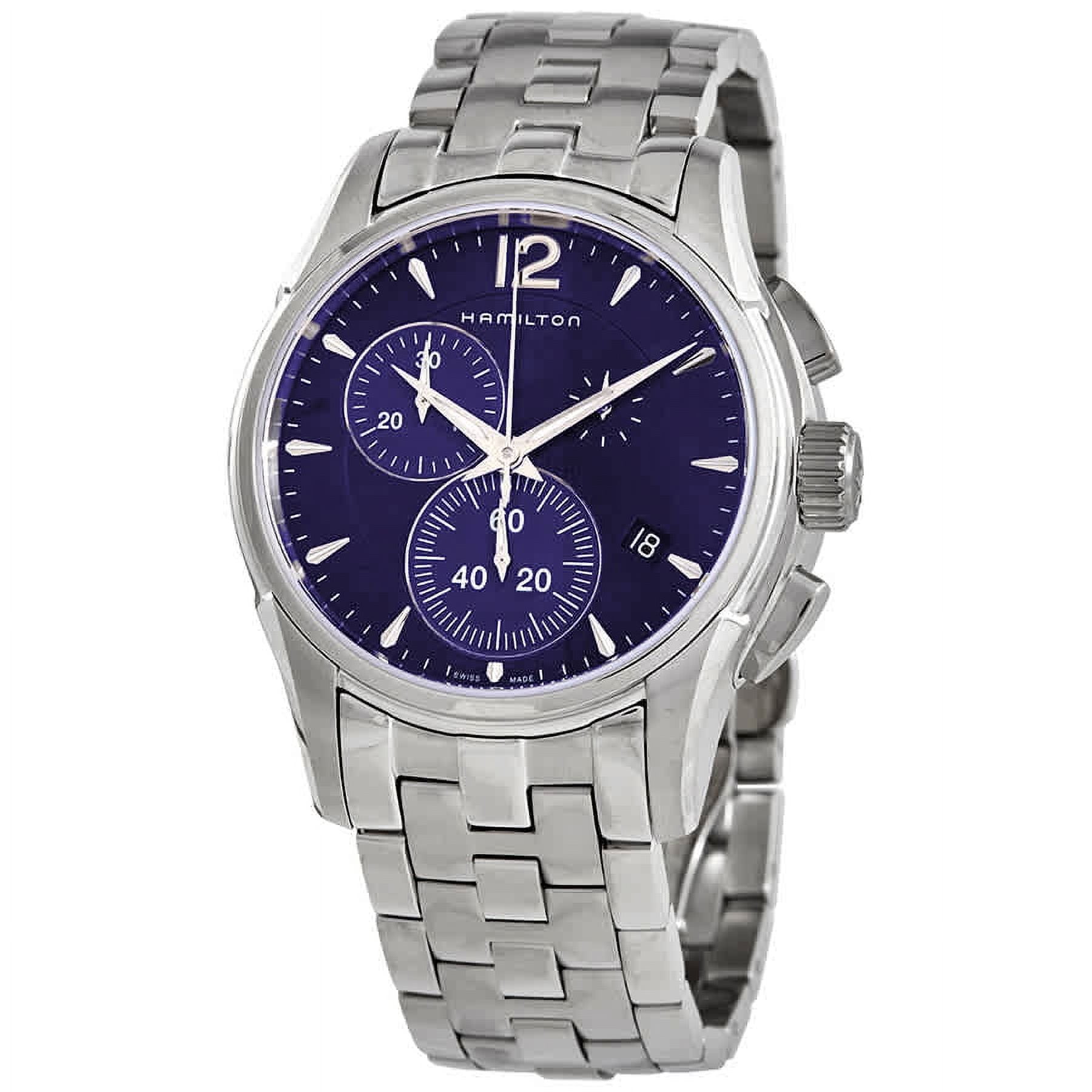 Hamilton Jazzmaster Chronograph Quartz Blue Dial Men's Watch H32612141 ...