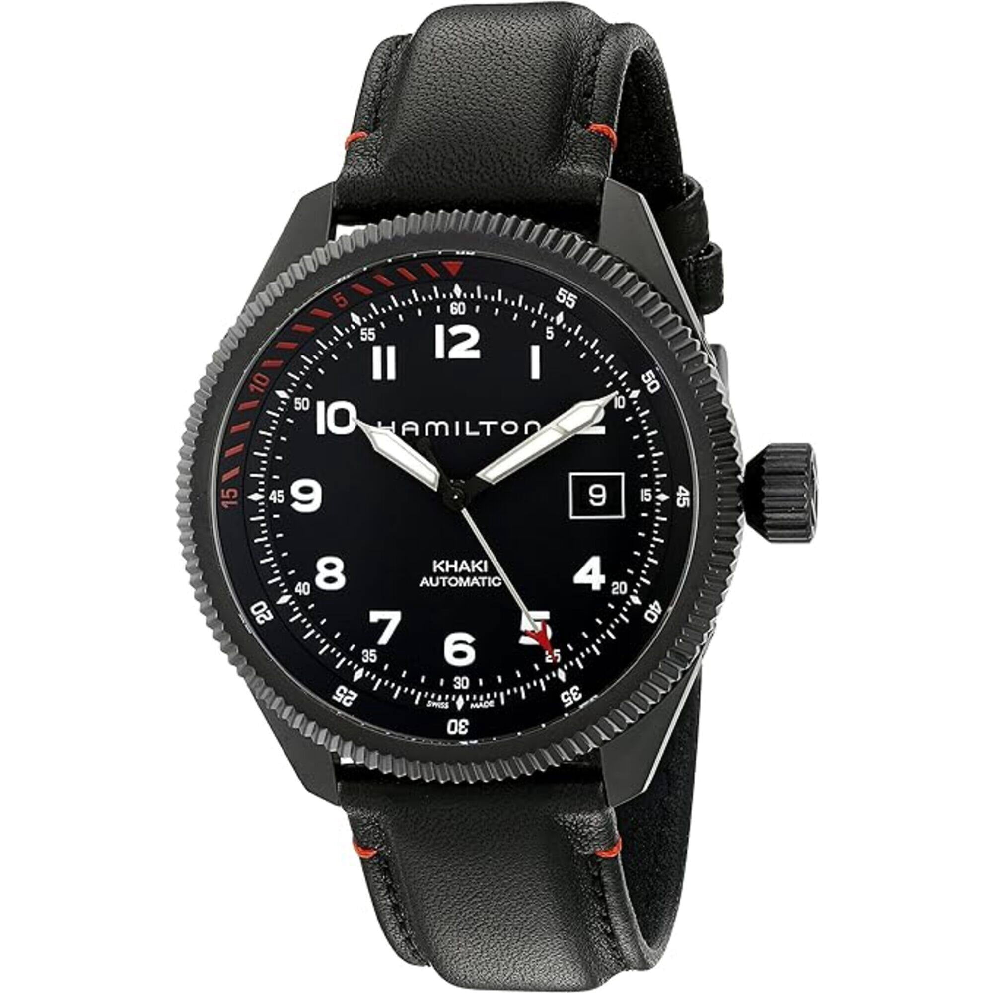 Hamilton Khaki Aviation Takeoff Air Zermatt Automatic Black Steel Black ...