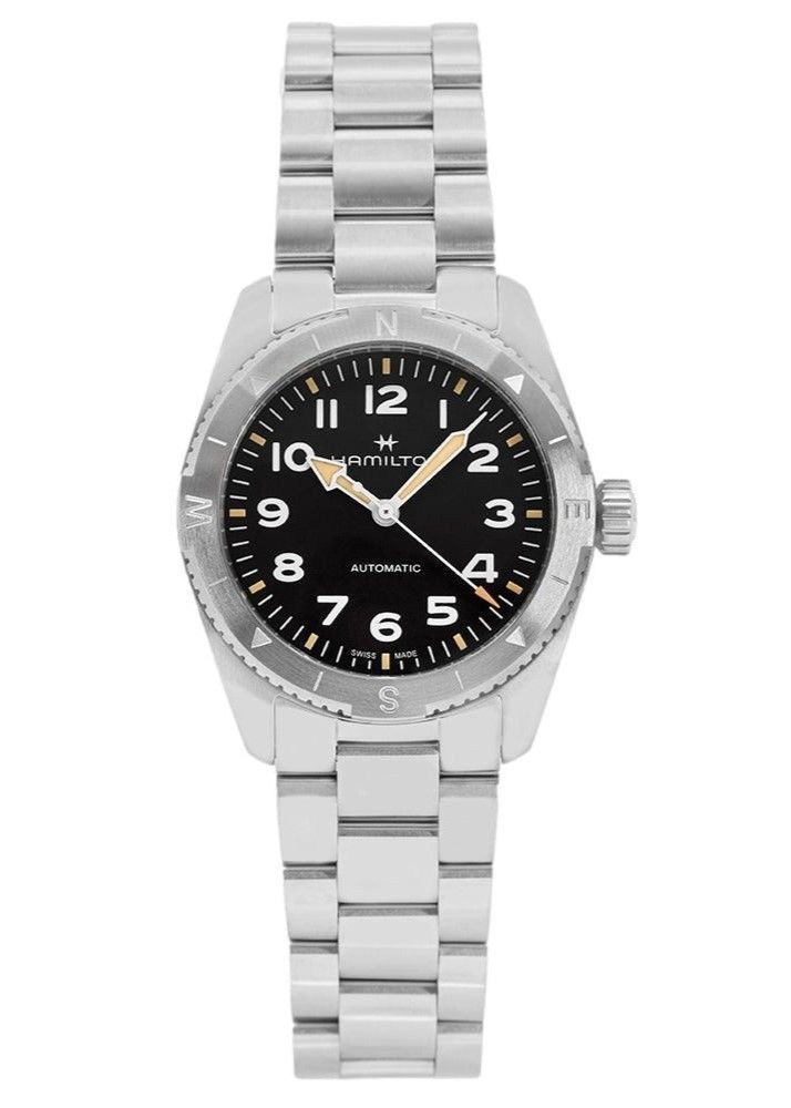 Hamilton Khaki Field Expedition Stainless Steel Black Dial Automatic ...