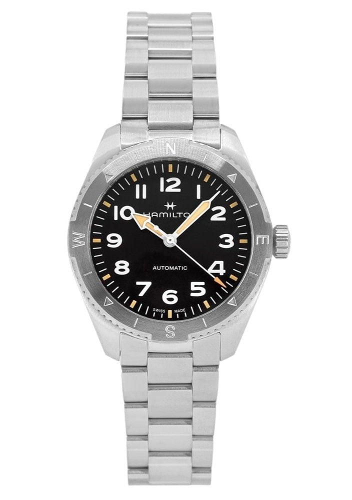 Hamilton Khaki Field Expedition Stainless Steel Black Dial Automatic ...