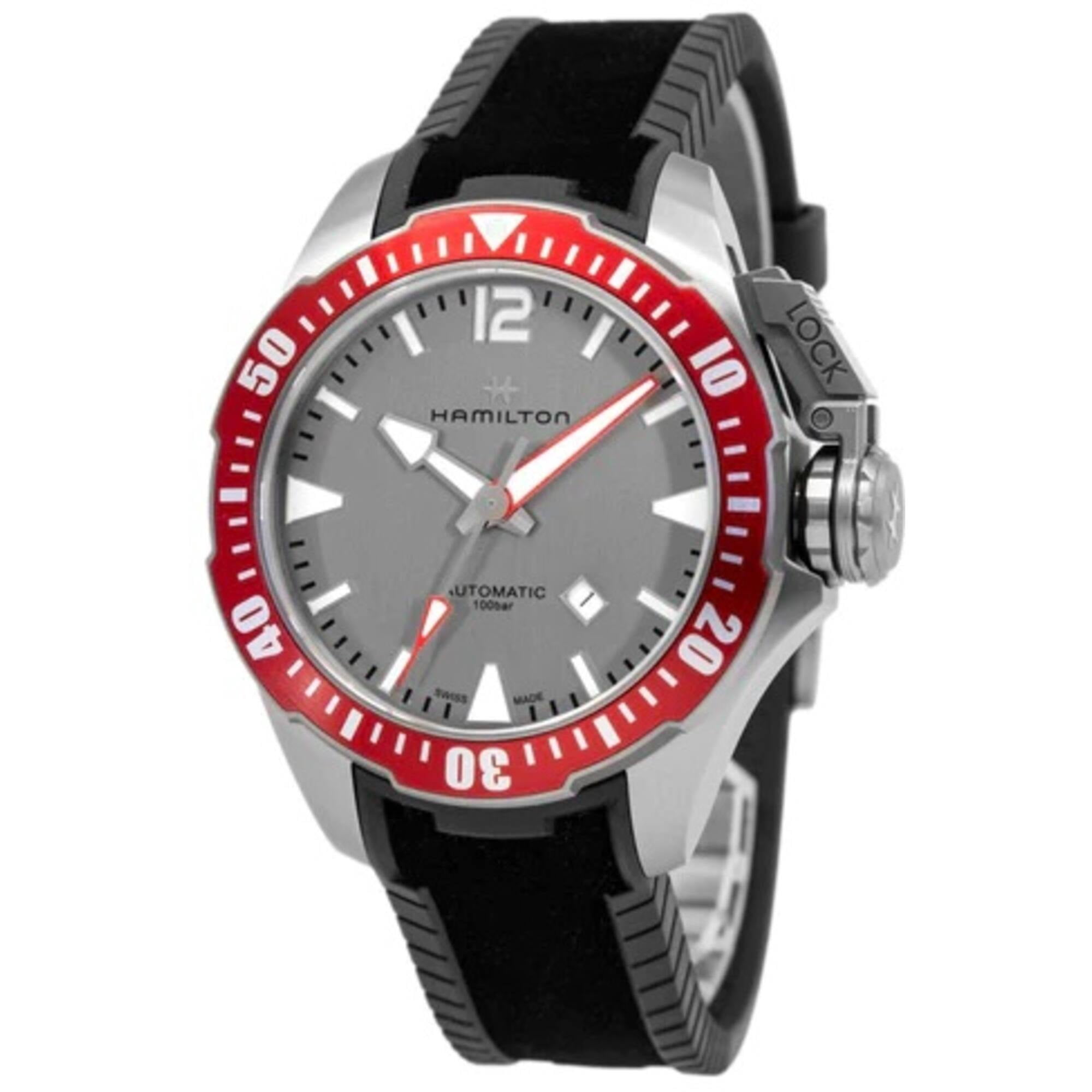 Hamilton Khaki Navy Frogman Titanium Automatic H77805380 1000M Men's ...